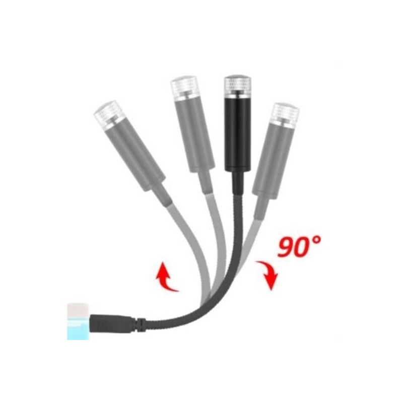 BUFFER® Kırmızı Ayak Altı Tavan Led Araç içi Aydınlatma Oto Araba İç ...